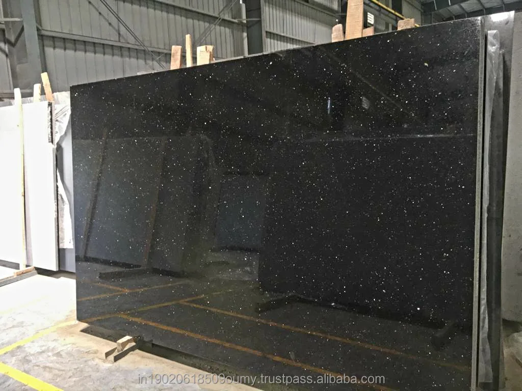 Best Quality Black Galaxy Granite Slabs For Countertops - Buy Factory ...