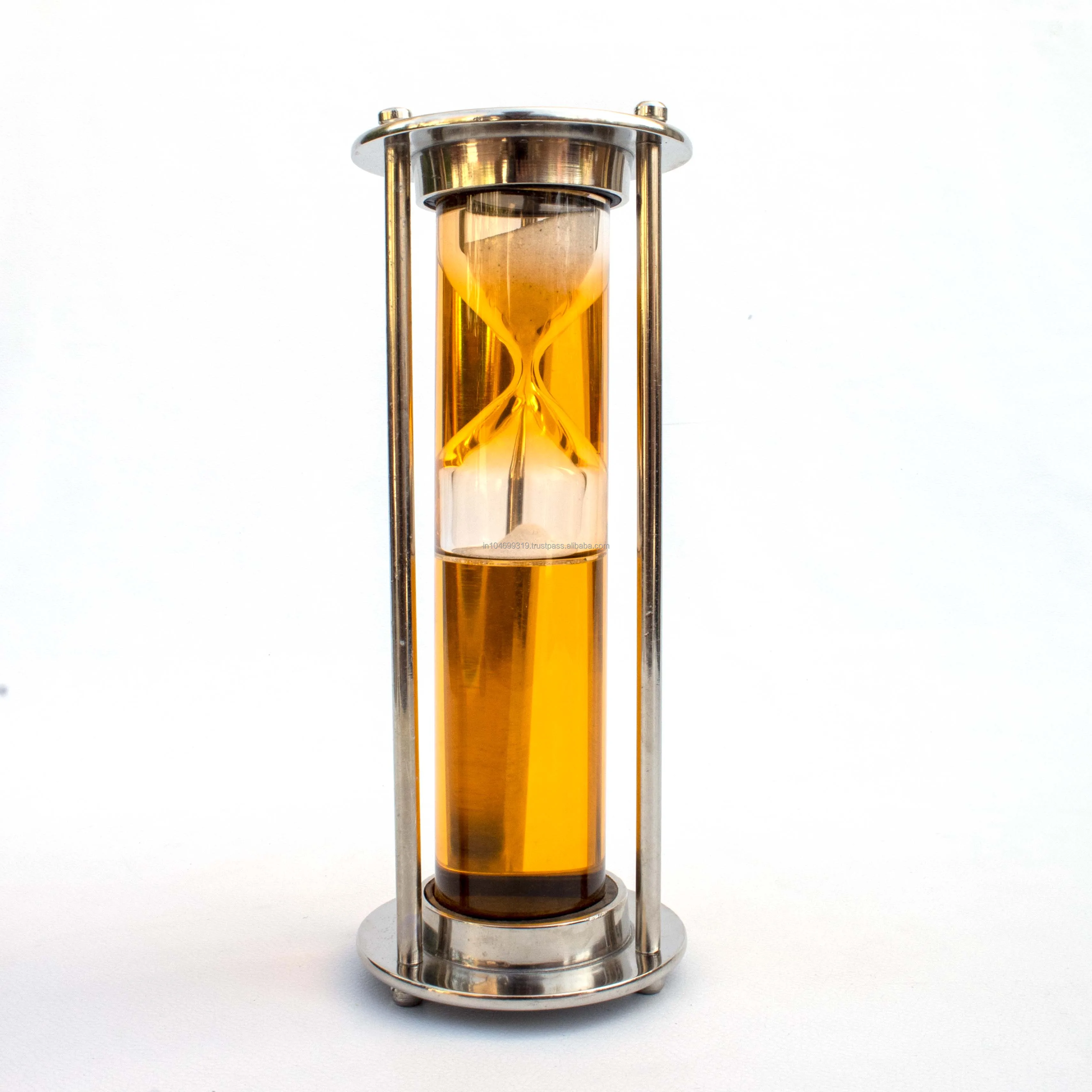 Brass Metal Sand Timer Collectible Antique Style Nautical Sand Timer ...