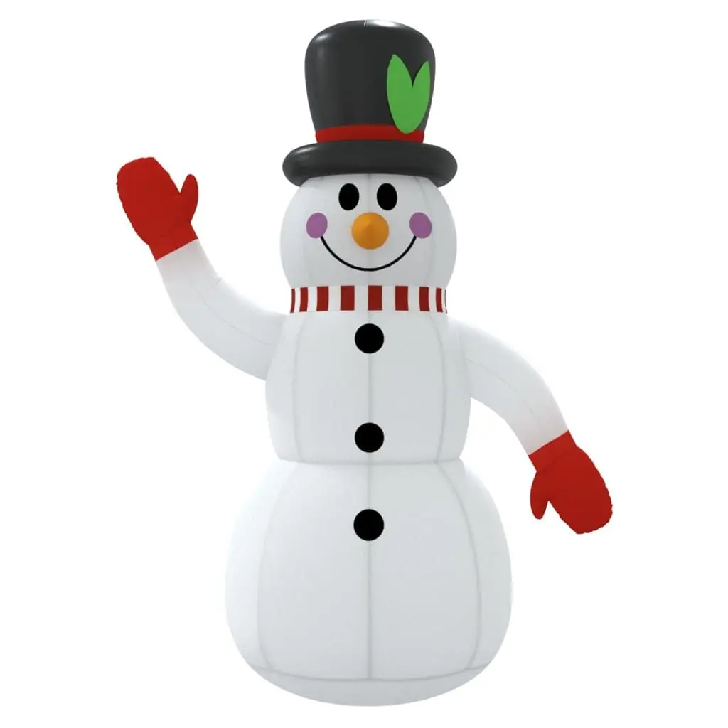 4 ft Inflatable Snowman with LED Lights Outdoor Holiday Yard ...
