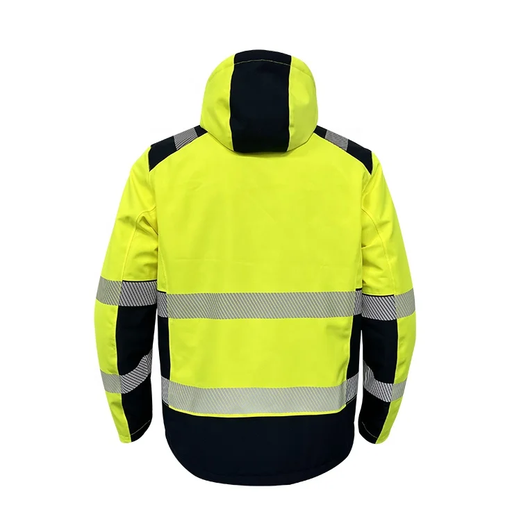 Men's Segmented Heat Reflective Jacket Padding Hivis Jacket Safety ...
