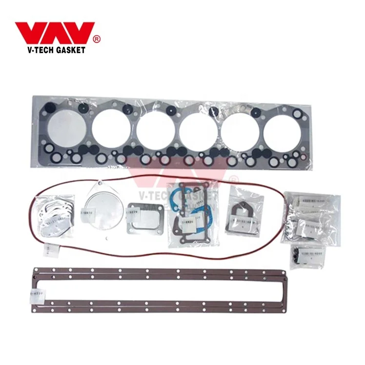 6D102 6738-K1/K2-1100 Engine Parts Overhauling Rebuild Gasket Kit Set ...