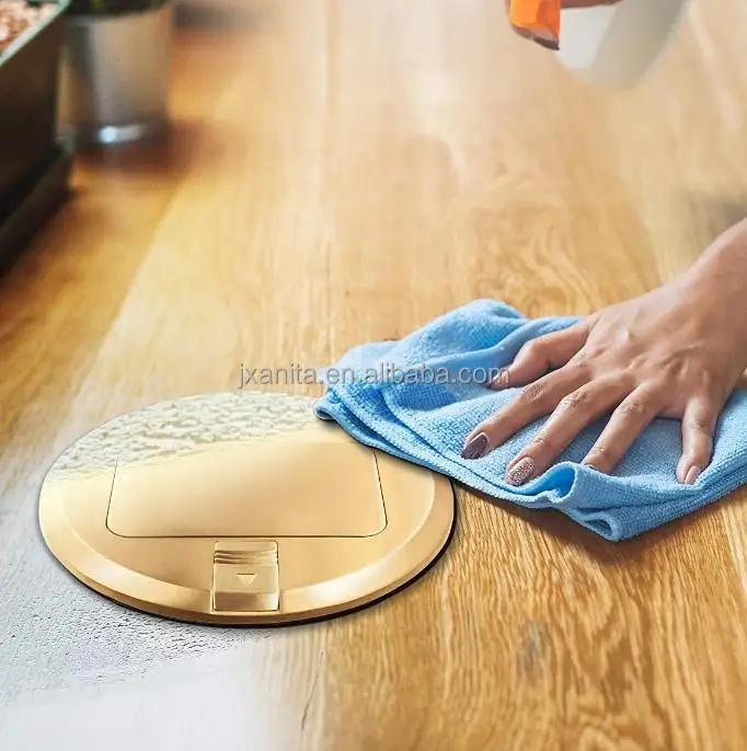 Pop-up Type Floor Socket - Durable Brass Plate Electrical Socket