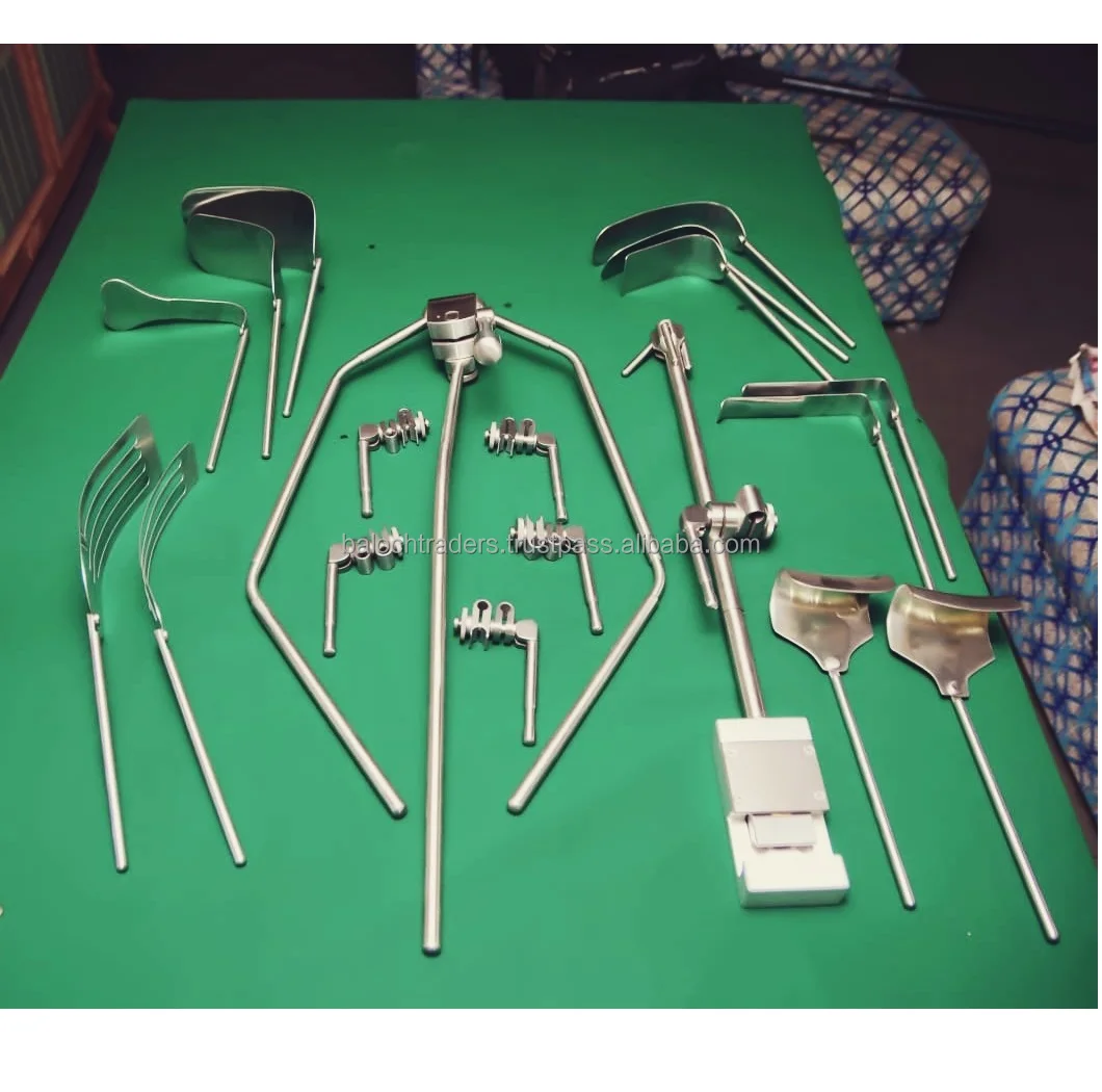 Complete Omni Tract Surgical Retractor Set With Wishbone Frame & Wooden ...