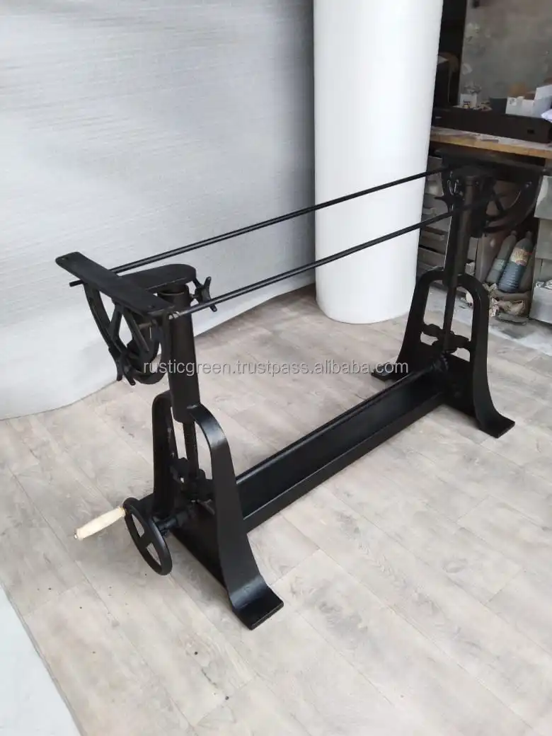 Industrial Cast Iron Crank Cafe Table Legs - Buy Metal Table Legs,Cast ...