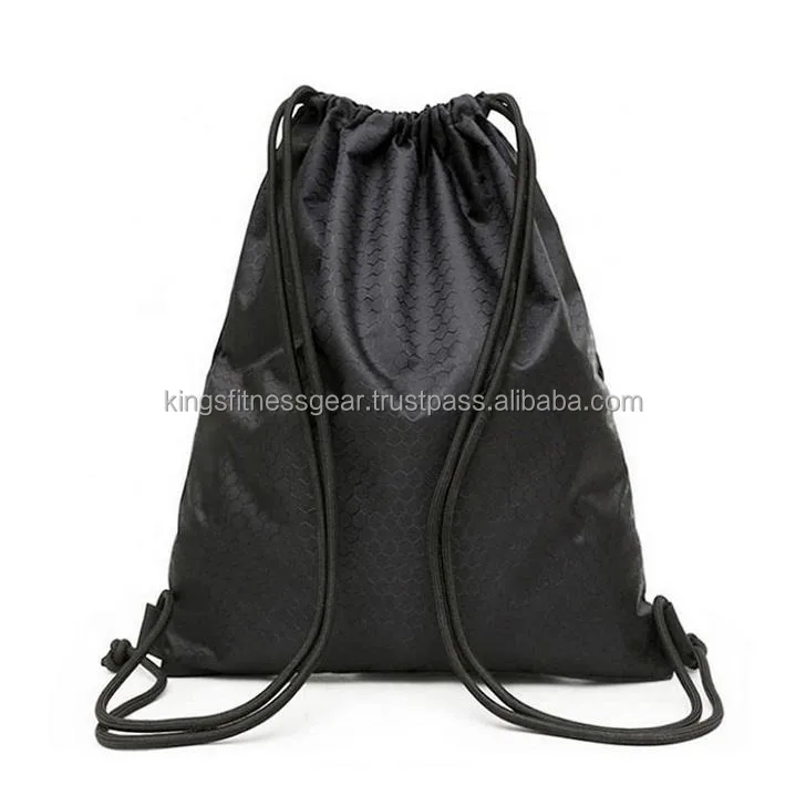 Drawstring Black Promotional High Quality Lightweight Drawstring Bag ...