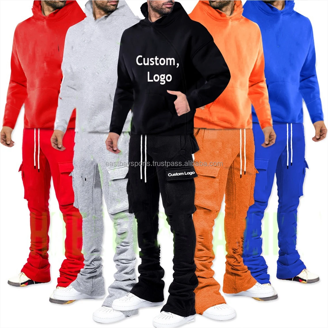 Shop Our Custom Men's Stacked Tracksuits - Streetwear Sets