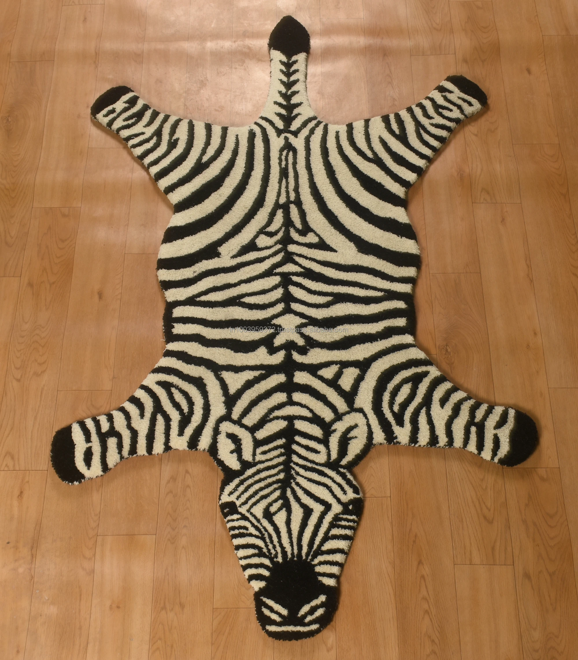Zebra Rug Wool Tufted Carpets With Cotton Backing Direct At Factory ...