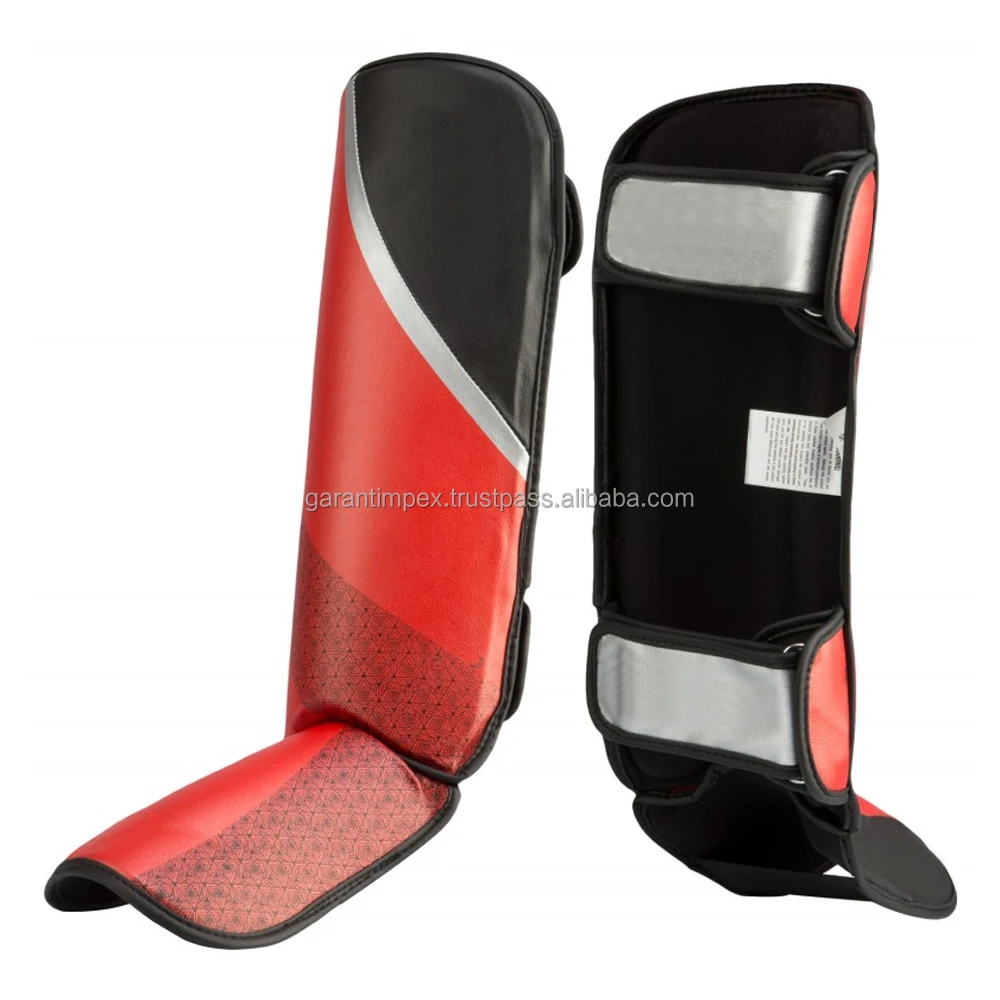 Real Leather Made Boxing Shin Pads For Men's & Women's Professional Use ...