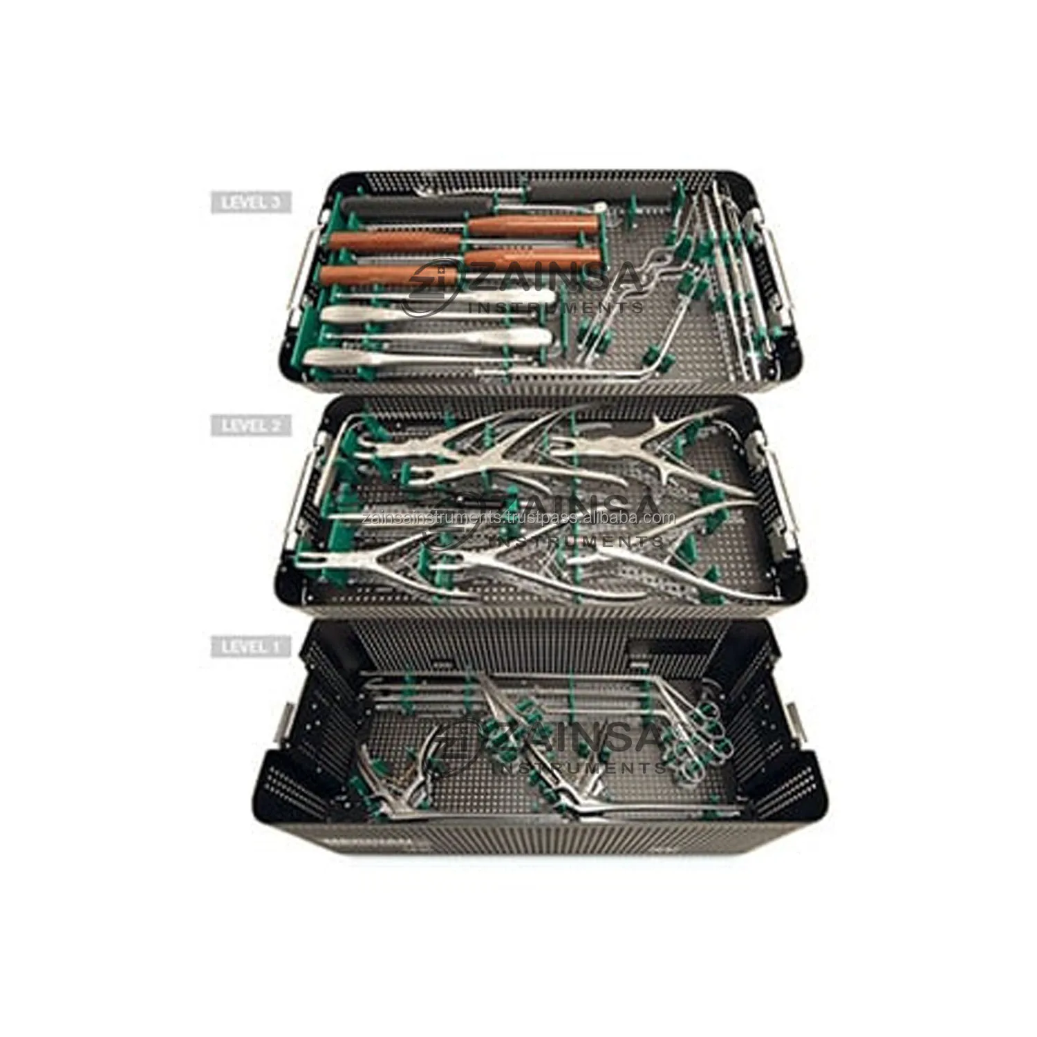 Lumbar Surgery Spinal Instrument Set, Elevetors Self Retaining ...