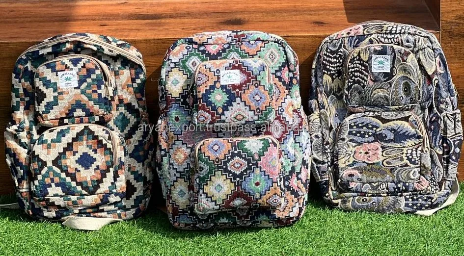 New Design Hemp Laptop Bags Sustainable Backpacks New Arrival Jute With ...