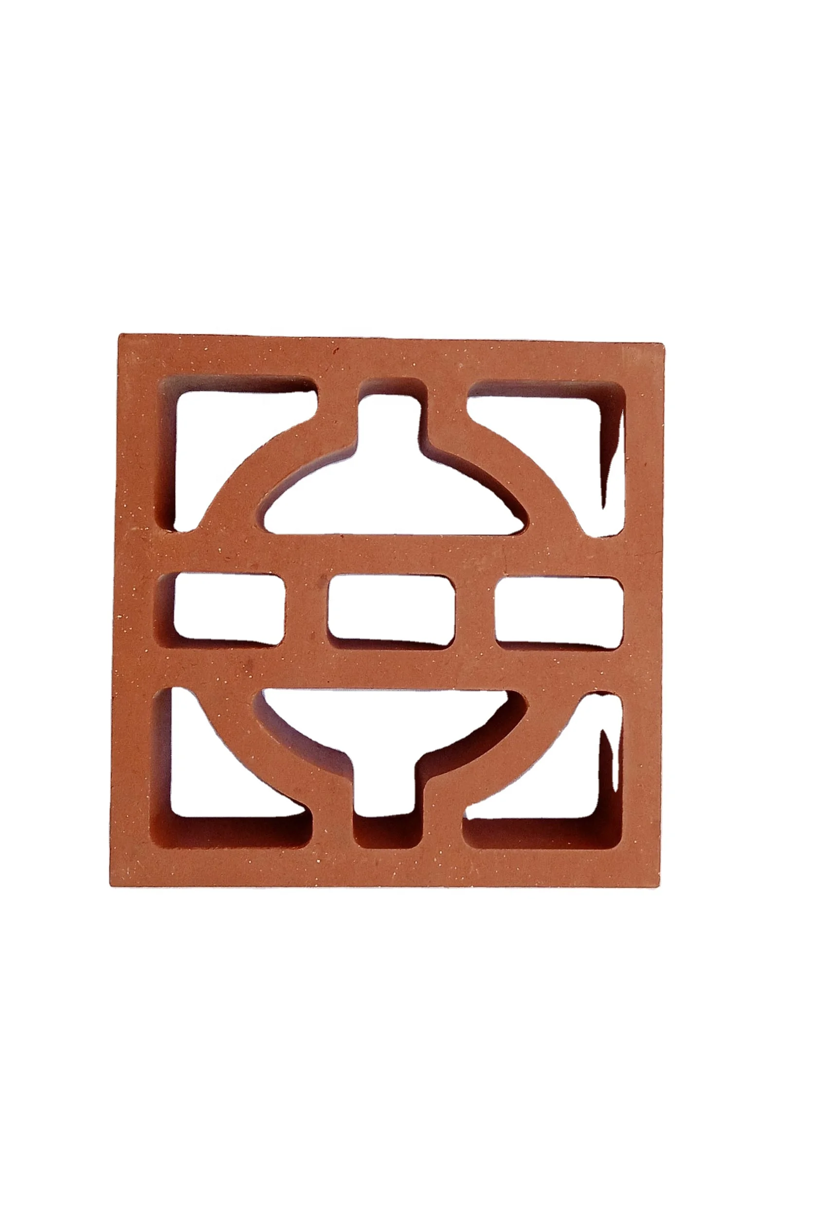 Natural Red Clay Terracotta Hollow Blocks for Wall Cladding