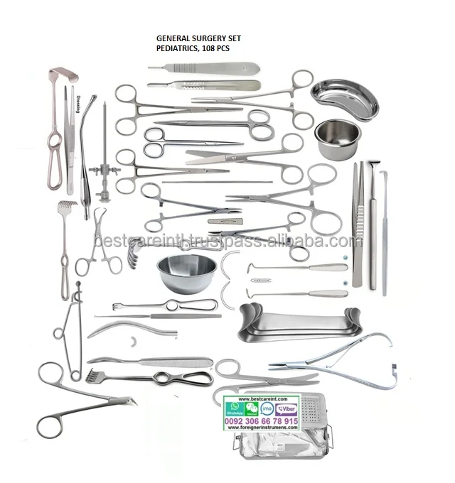 108 Pieces Pediatric General Surgery Instruments Set