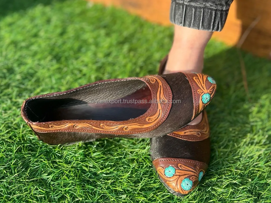 New Real Handmade Genuine Cowhide Leather Tooled Western Floral Women ...