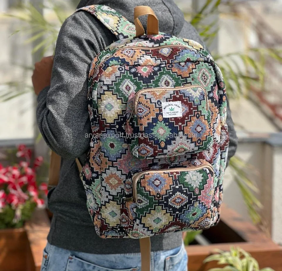 New Design Hemp Laptop Bags Sustainable Backpacks New Arrival Jute With ...