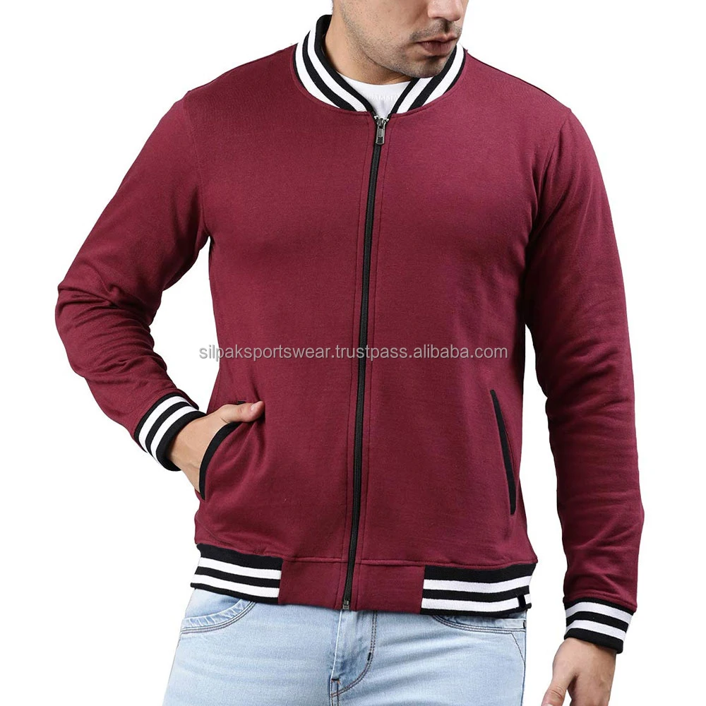 Men's Letterman Quilted Varsity Jacket with Vintage College Patch ...