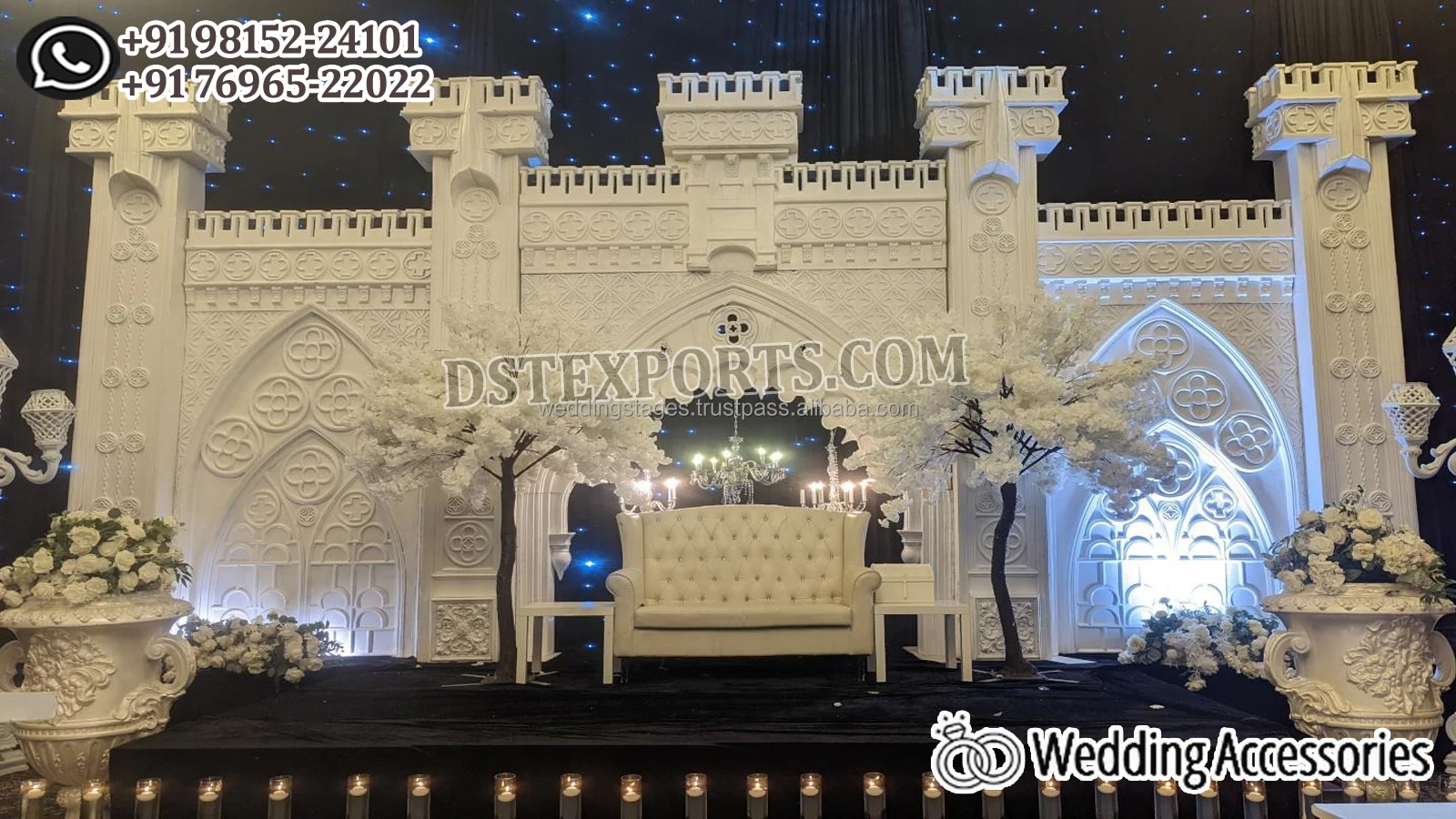 Luxury Mansion Theme Wedding Stage Setup Victorian Style Stage for ...