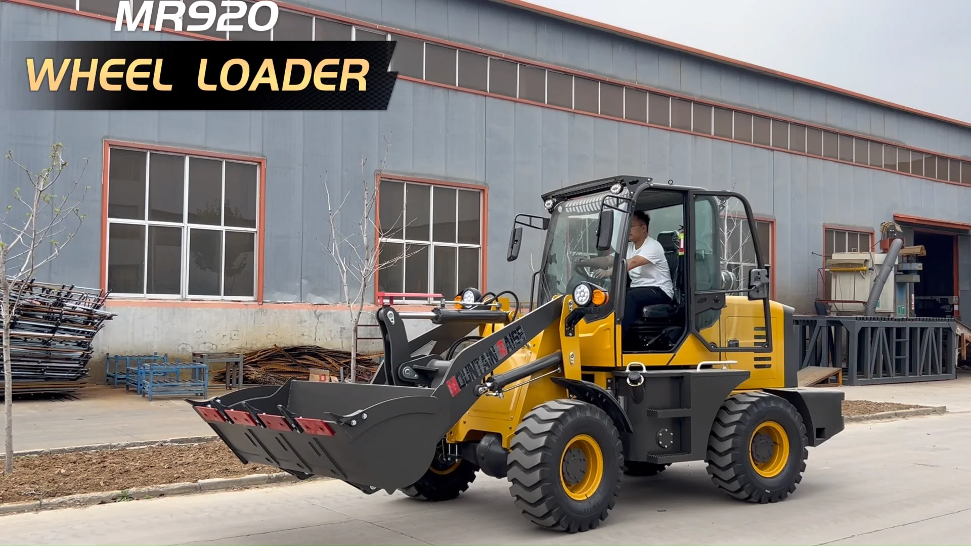 1500kg Mini Front End Wheel Loader Mr920 High Quality Euro V Engine ...