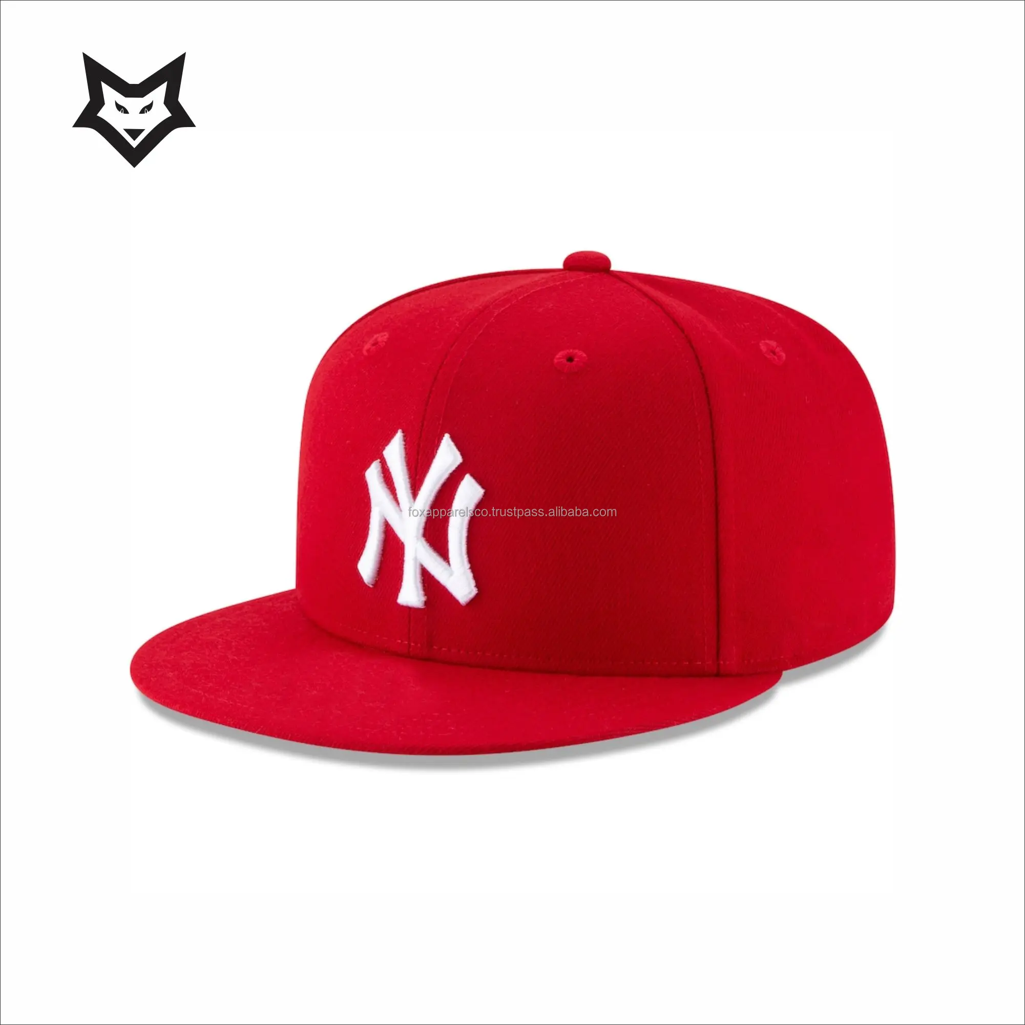 2023 Wholesale Custom 3d Embroidered Red Ny Snapback Hats / Various ...
