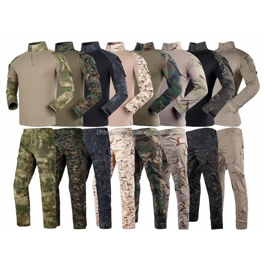 Wholesale Camouflage Tactical Sets Outdoor Combat Digital Desert Frog ...