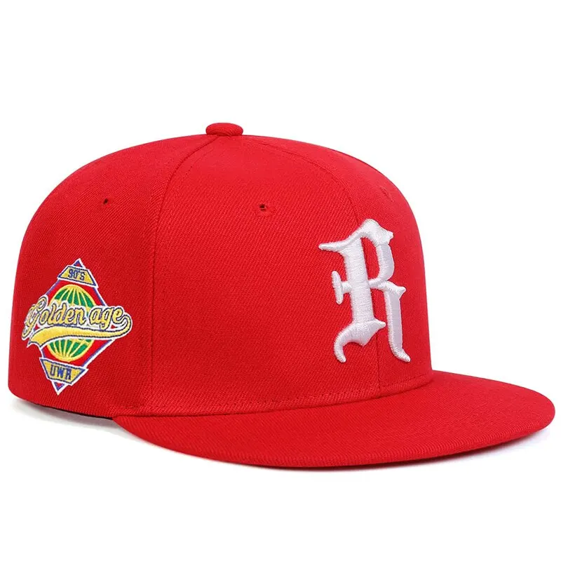 Gothic Letter R Embroidery Hip-hop Hats Spring And Autumn Outdoor ...