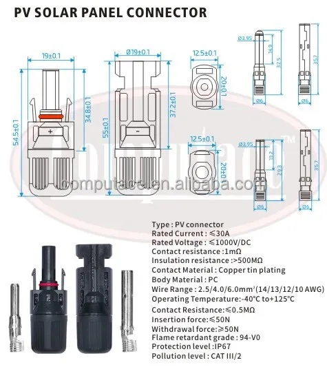 PV Solar Panel Connector Plug and Socket| Alibaba.com