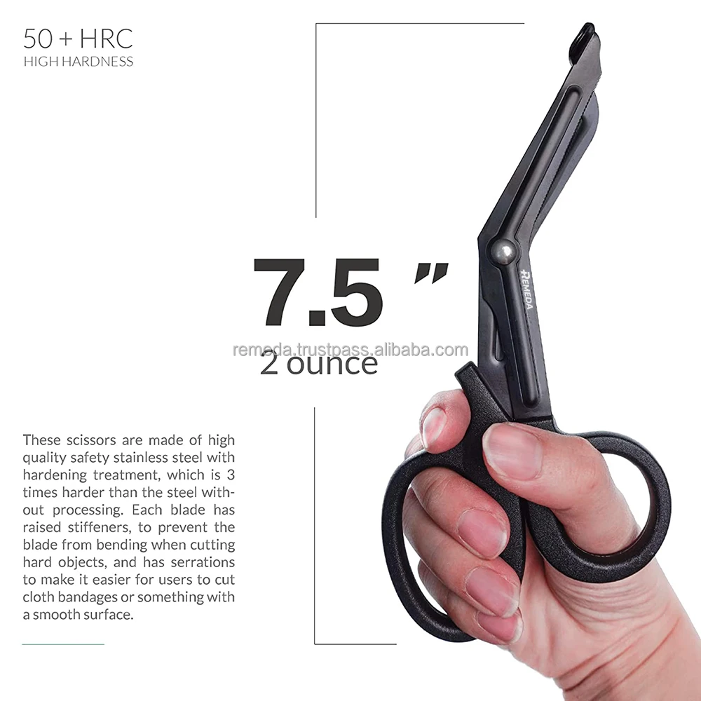 REMEDA Medical Trauma Shears Safety Medical Scissors with Blunt Tip and ...