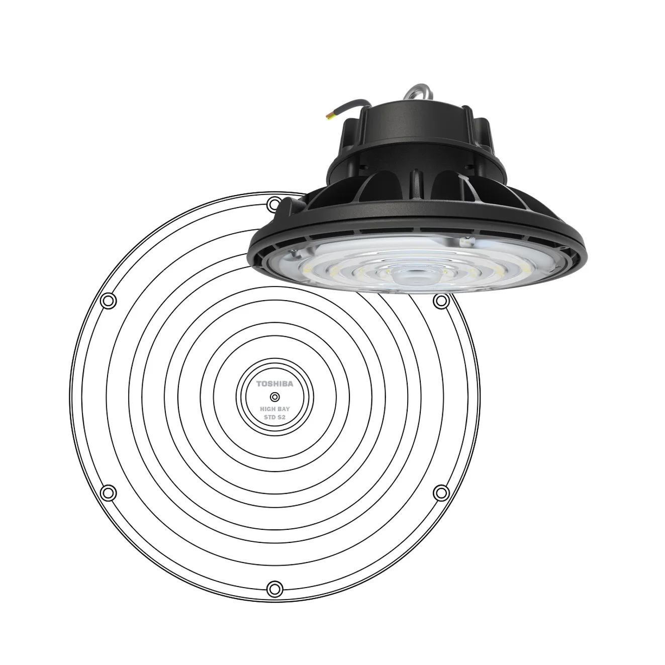 Toshiba Ip65 Led High Bay Std S2 Nd 100w 5000k 14000 Lm 70d - Buy ...