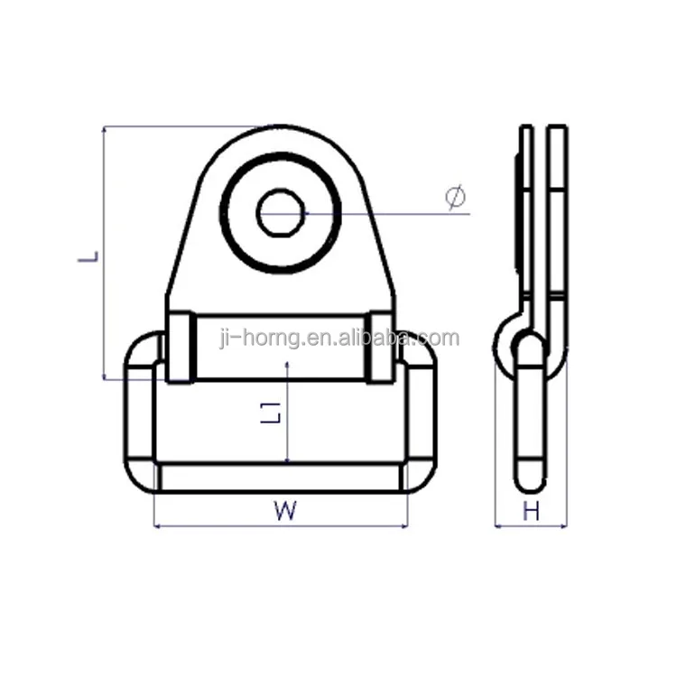 Single Hole Nylon Triangular Chafe Tab With Ring For Medical ...