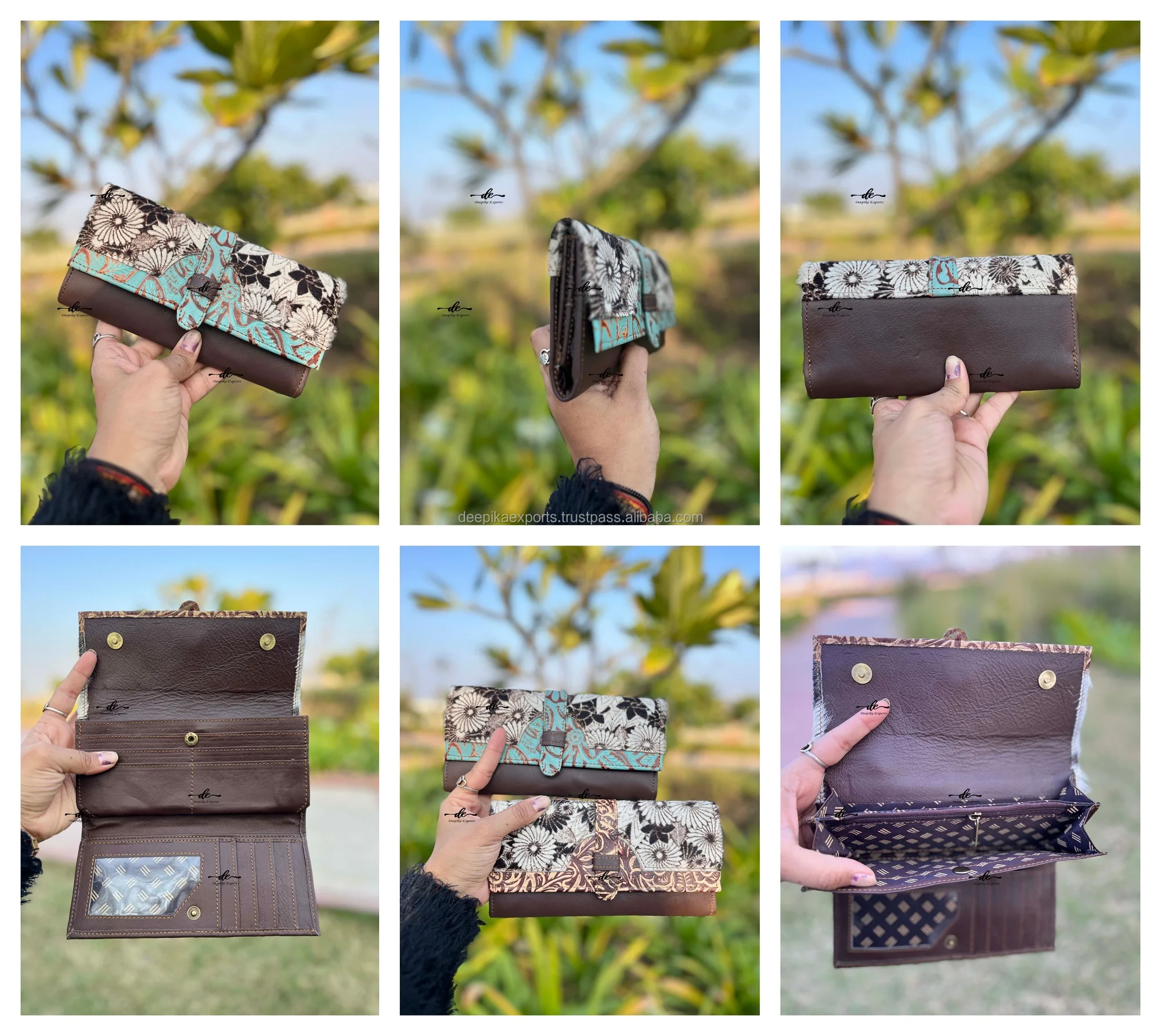 Carving Wallet Clutch Phone Case Stylish Animal Leather Hot Selling ...