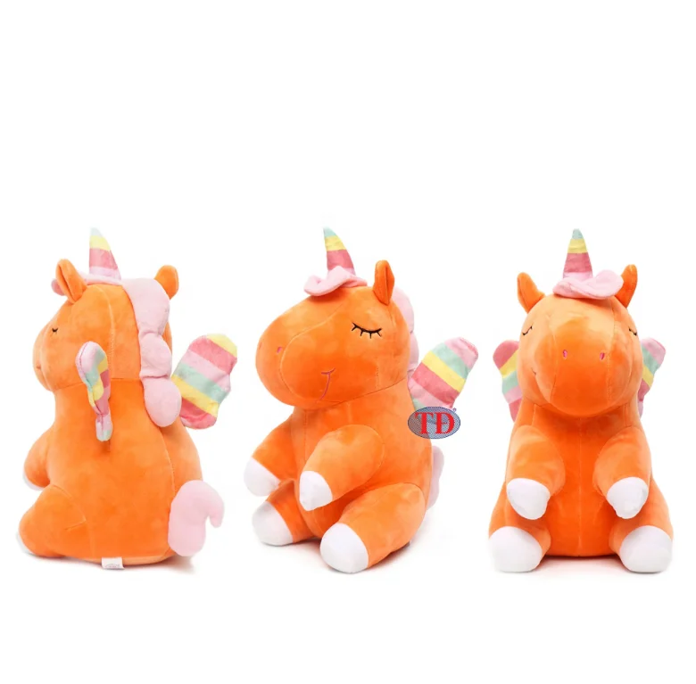 2024 New Unicorn Soft Plush Toy 38cm Lovely Stuffed Doll PP Cotton ...