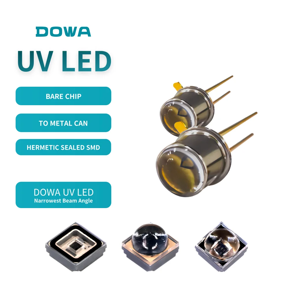 Dowa Deep Uv Led 114deg Beam Angle Uva 310nm 325nm 340nm Uvb Led Chip ...