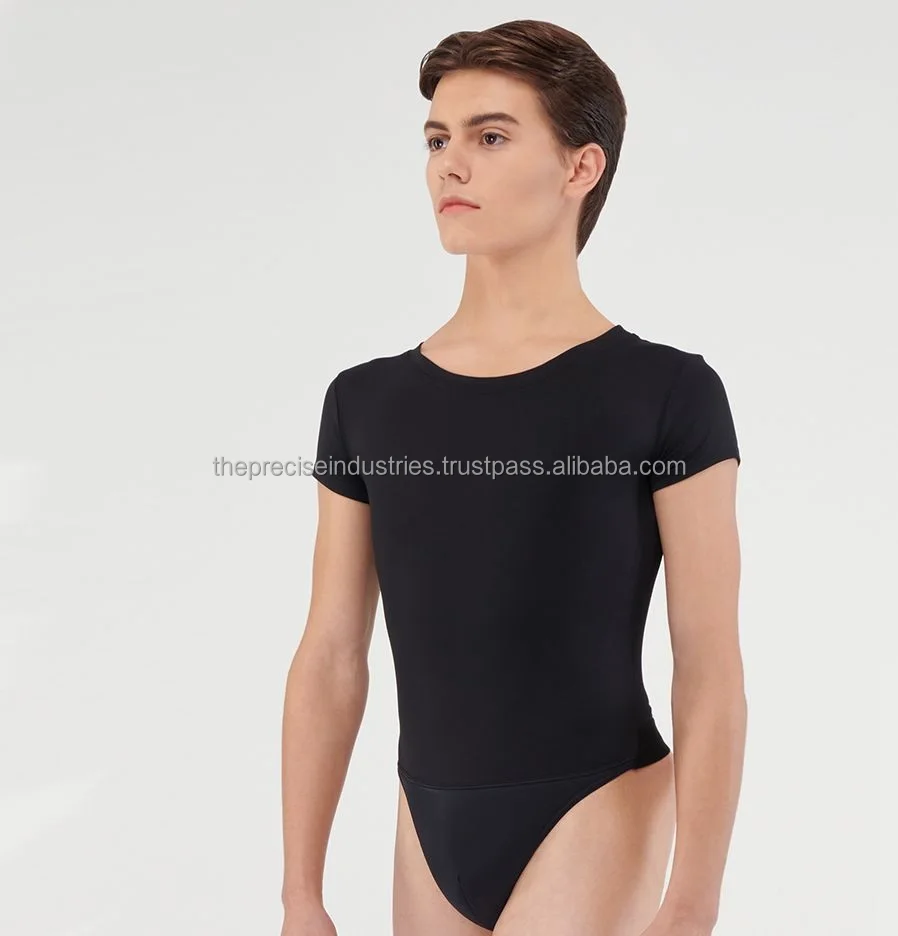 Custom Logo Dance Leotards For Men Leotard Bodysuit Practice Dance Wear ...