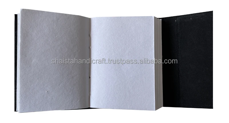 Handmade Deckle Edge Paper Mother of Earth Leather Journal