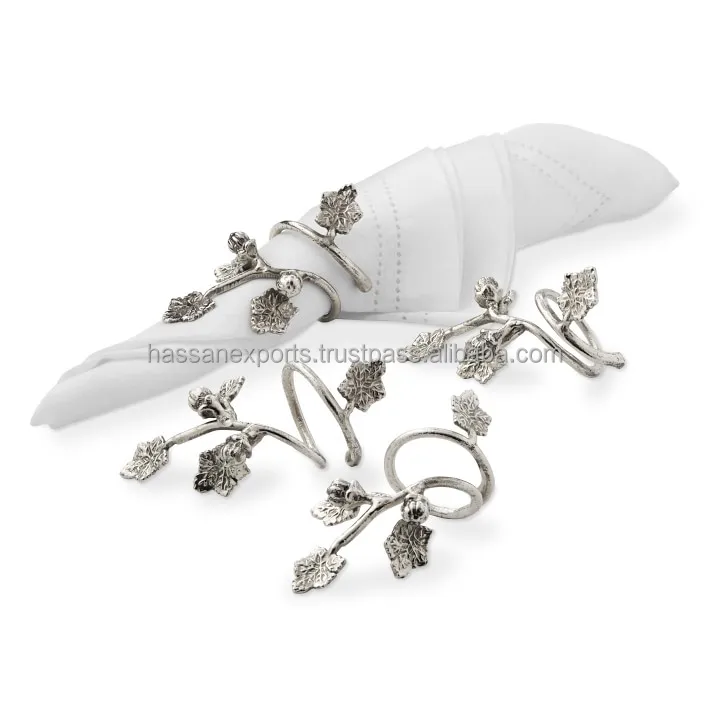 Botanical Napkin Ring - Stainless Steel & Brass Finish