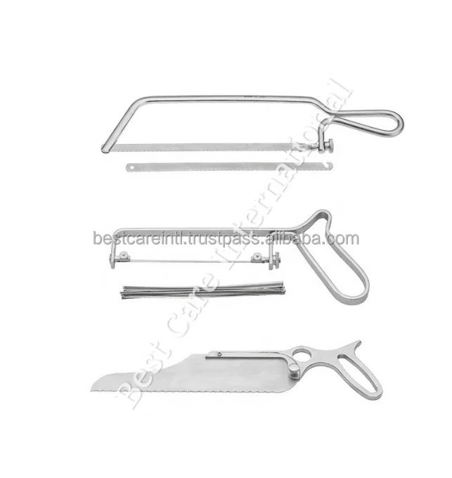 Anatomy Dissection Kit - Autopsy Saw 3 Pcs Kit by BEST CARE INTERNATIONAL