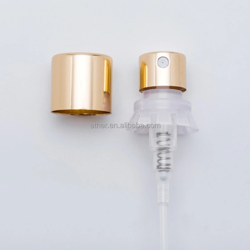 New Shiny Gold Fea15mm Aluminum Perfume Sprayer With Easy Crimp Pump ...