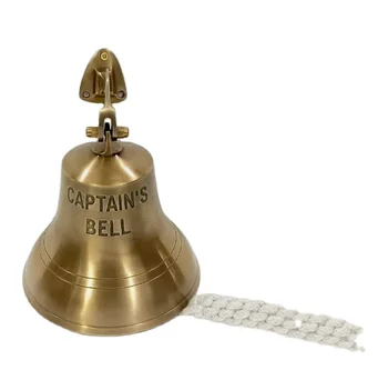 Brass Ship Bell Antique Finish Captain Bell Engraved High On Demand Hot ...
