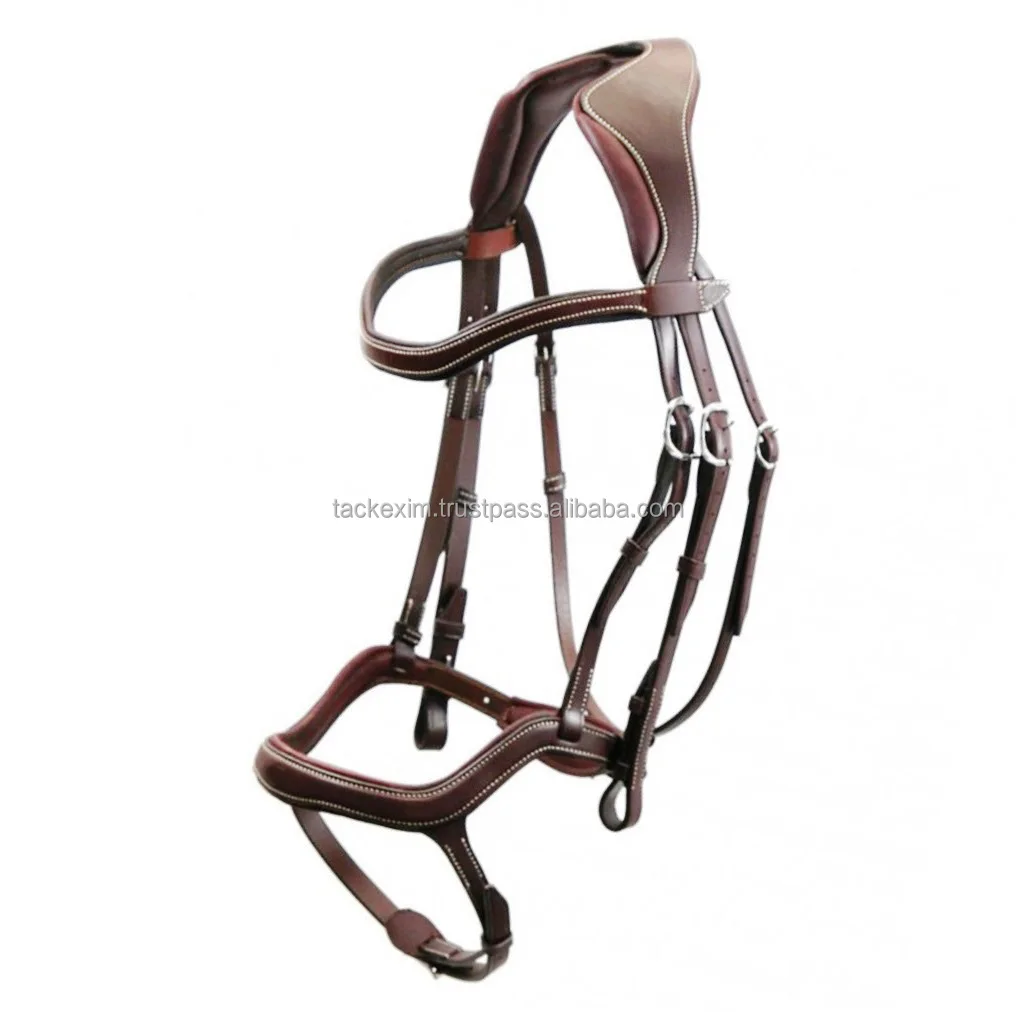 Anatomical Padded Leather Bridle For Horses - Buy Anatomical Padded ...