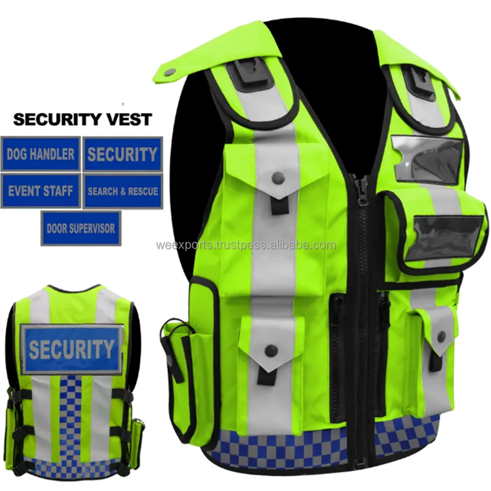 Construction Industrial Black Green Customize Logo Reflective Hi Vis ...