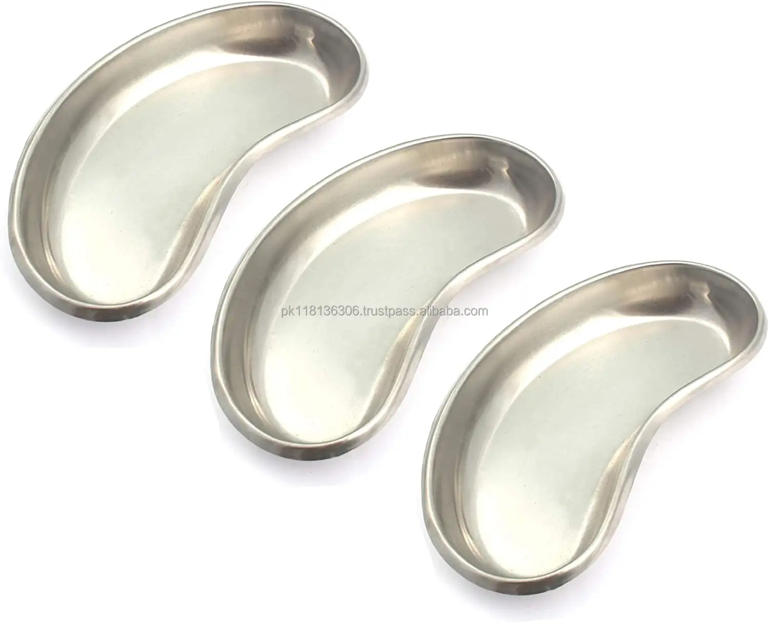8" Stainless Steel Emesis Basin 13oz Capacity Professional Kidney Tray ...