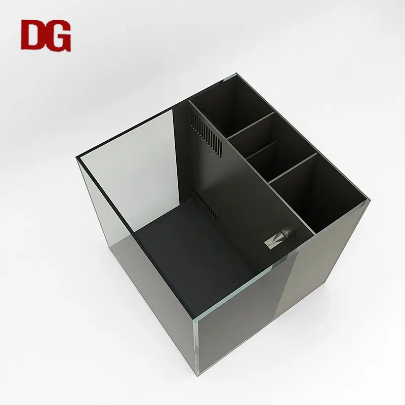 80cm Ultra-white glass 8mm back filter fish tank aquarium lagoon tank ...