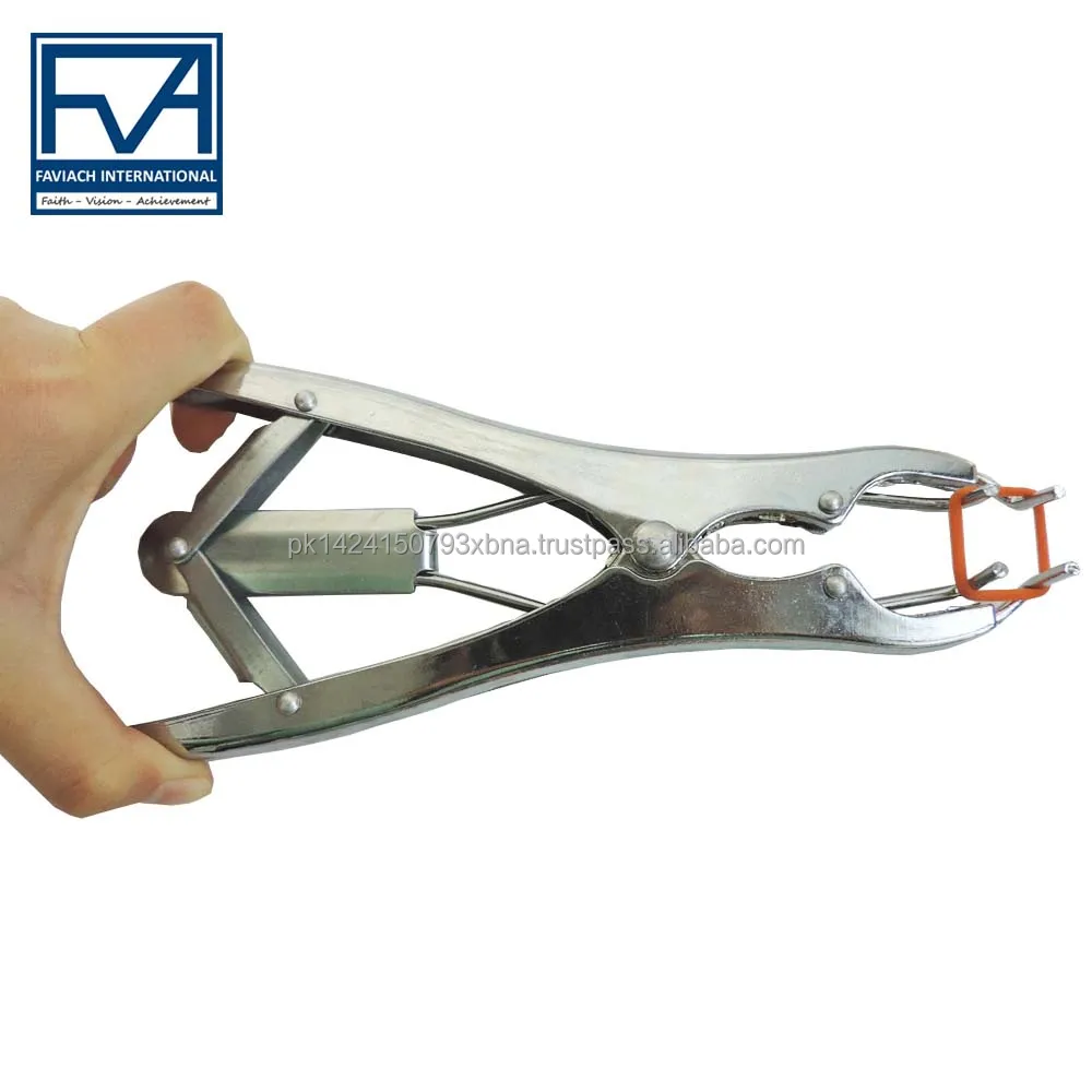 Niedriger Preis Amazon Tail Removal Schweine-und Schaf Kastration Zange Und 100 Partikel ...