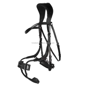 Horse High-jump Bridle With Fancy Stitch On Noseband And Side ...