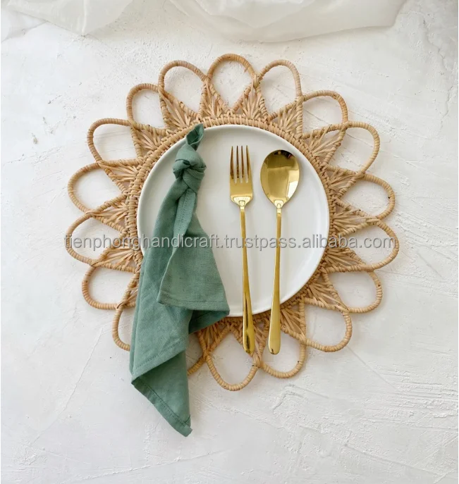 Wicker Rattan Placemats - Sustainable Home Decor