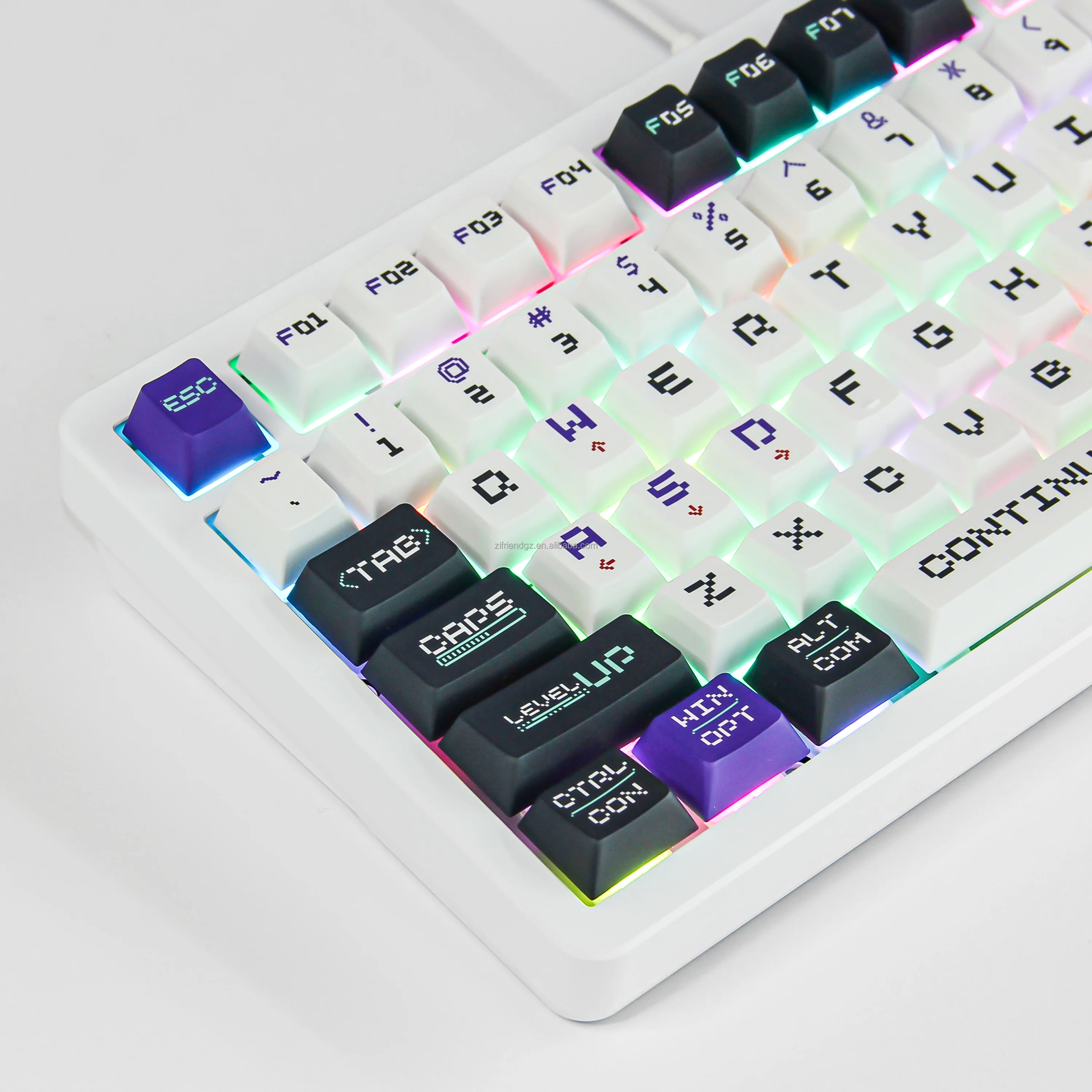 Zifriend F75 Cnc Full Aluminum Gaming Mechanical Keyboard With Knob Rgb ...