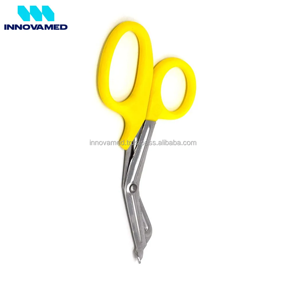 INNOVAMED Stainless Steel Manual EMT Trauma Scissors 7.5 Basis Yellow ...
