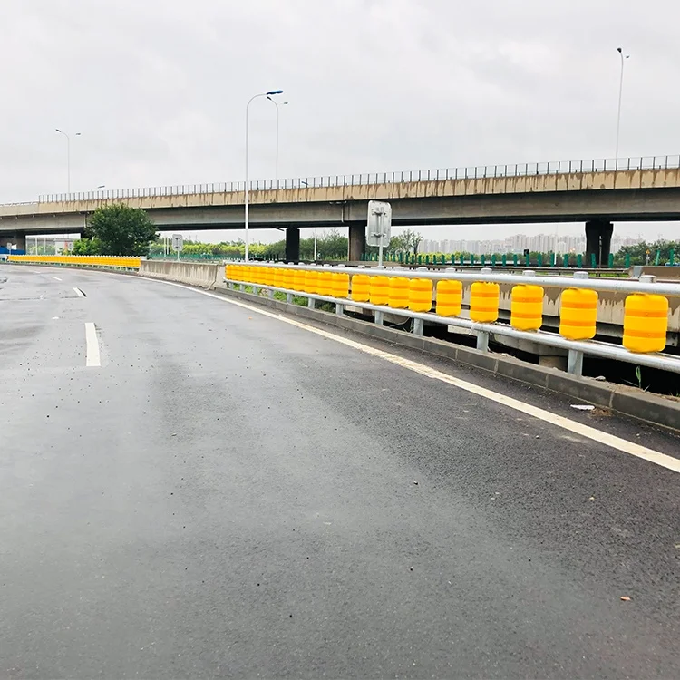 Iso Standard Highway Yellow Safety Barrier Traffic Safety Guardrail ...