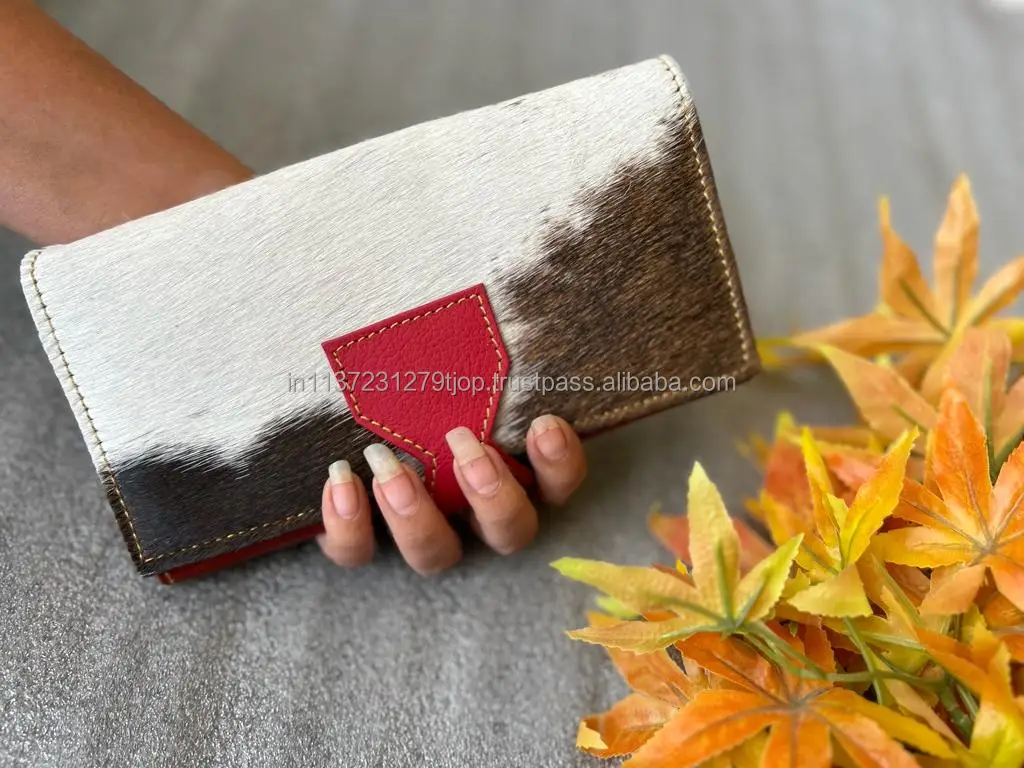 New Western Style Cowhide Fur Leather Women Stylish Recycled Leather ...