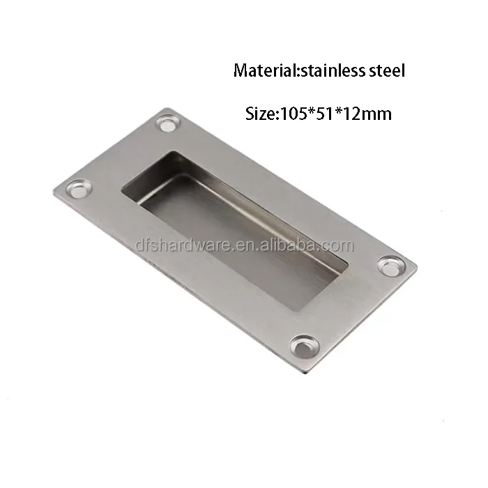 Stainless Steel Concealed Buckle Handle - Invisible Style
