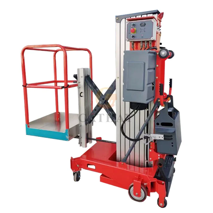 Hydraulic Vertical Aluminium Elevator Small Mobile Lift Mast Aerial ...